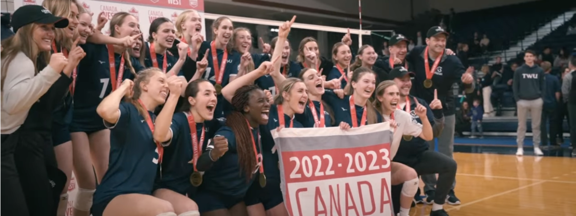 Trinity Western Spartans Womens Volleyball team win their 4th straight ...